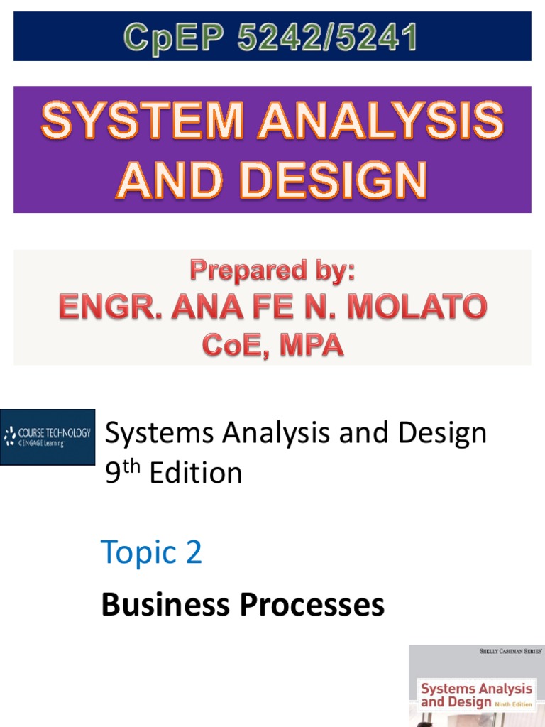 SAD Lec 2 Business Processes | PDF | Business Process | Supply Chain