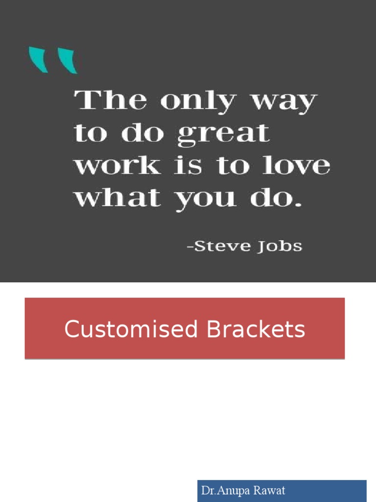 Customized Brackets | PDF | Orthodontics | Dentistry