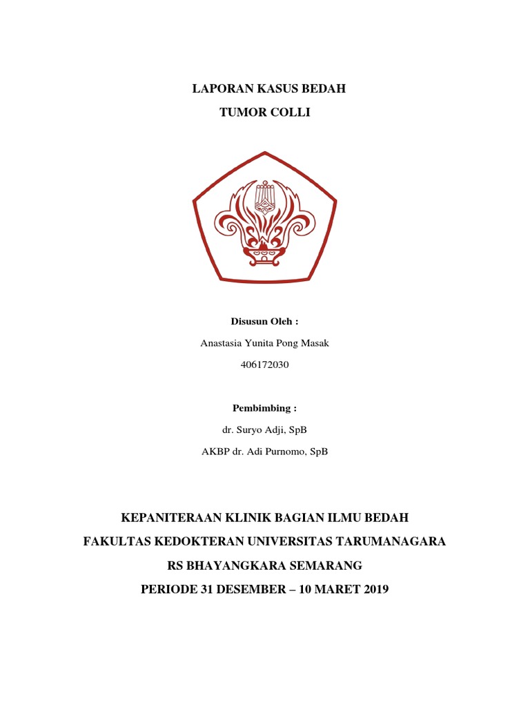 LAPORAN KASUS Tumor Colli | PDF