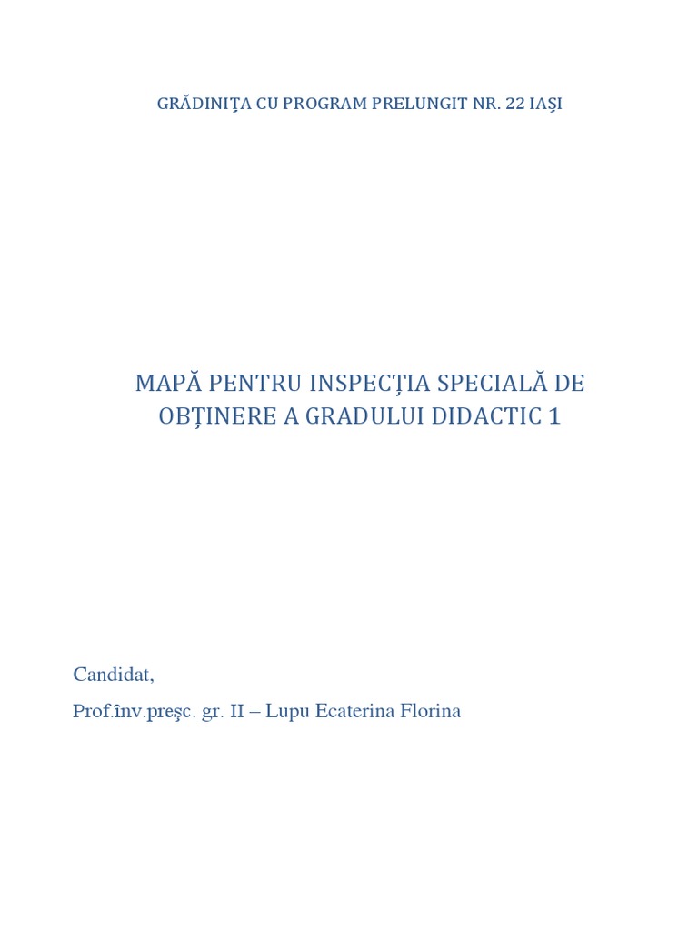 Proiecte Didactice | PDF