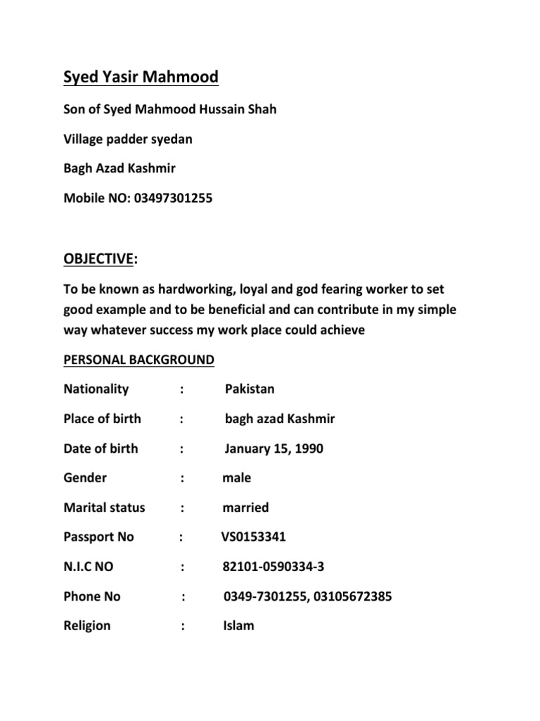 Syed Yasir Mahmood | PDF