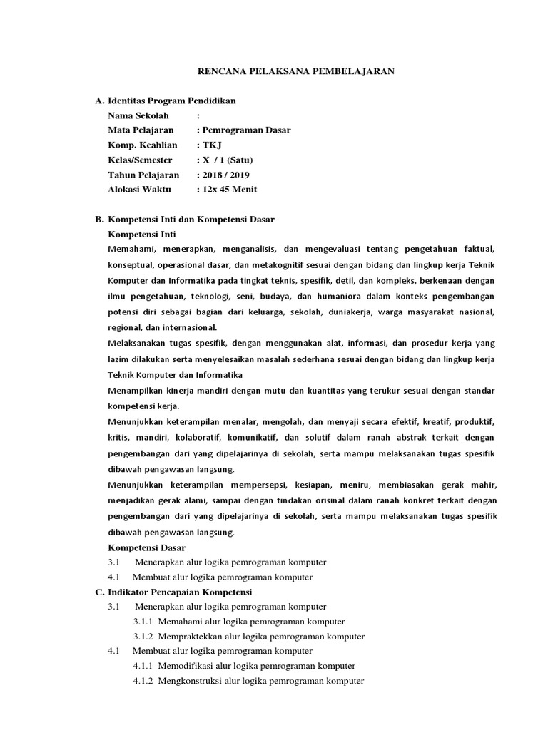 Pemrograman Dasar 2 | PDF