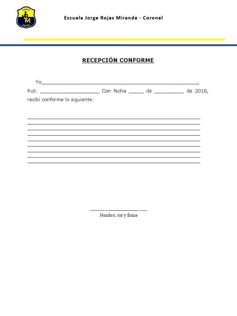 Recibo Conforme | PDF