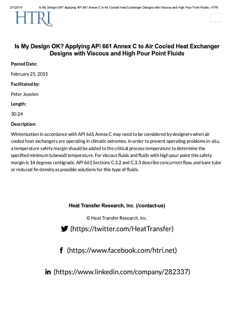 Applying API 661 Annex.. | PDF