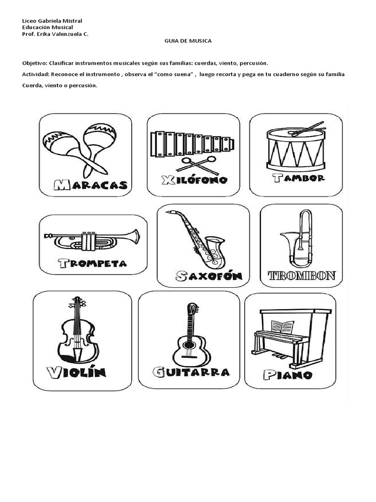 Clasificando instrumentos musicales por familia: cuerdas, viento y ...