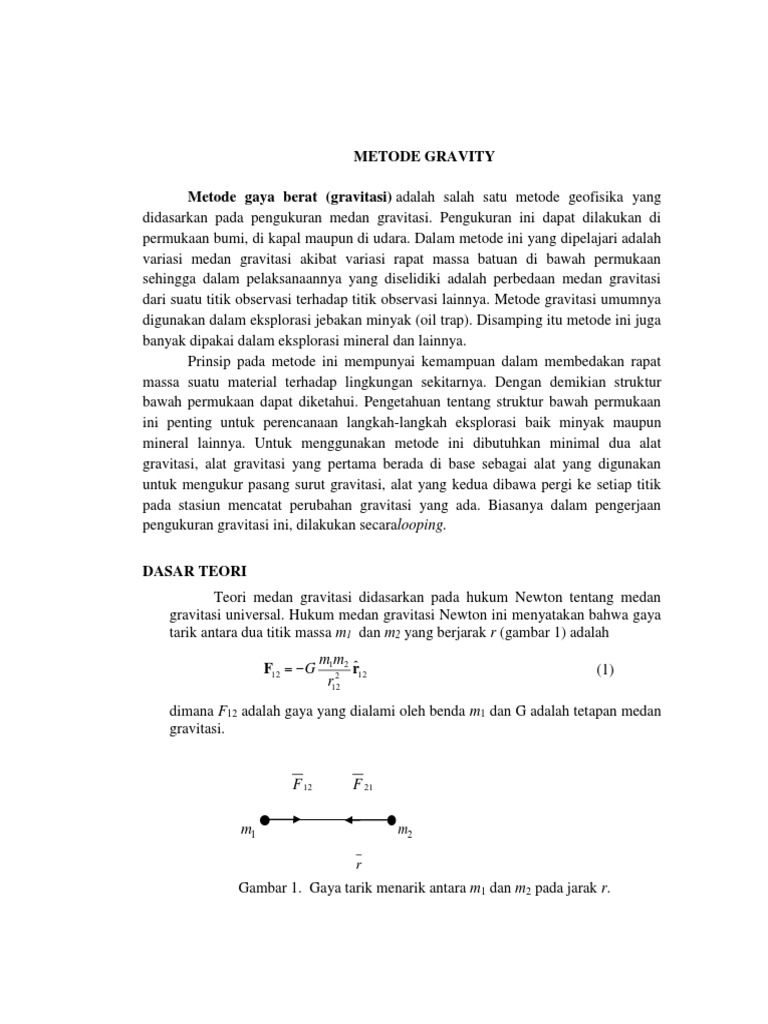 Metode Gravity | PDF