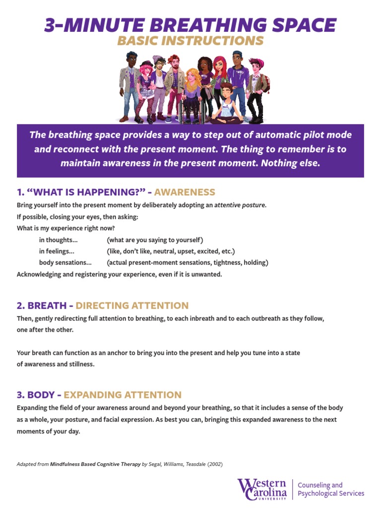 Mindfulness Breathing Space Guide | PDF