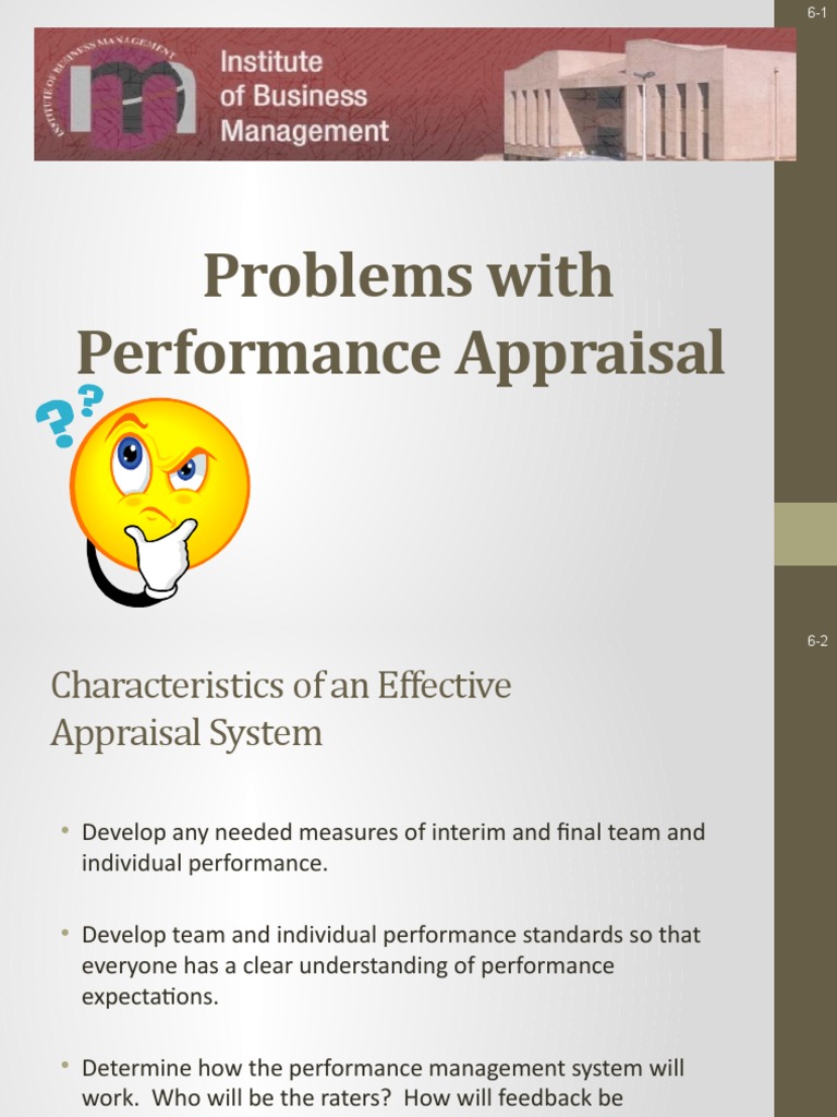 Problems With Performance Appraisal | PDF | Performance Appraisal ...