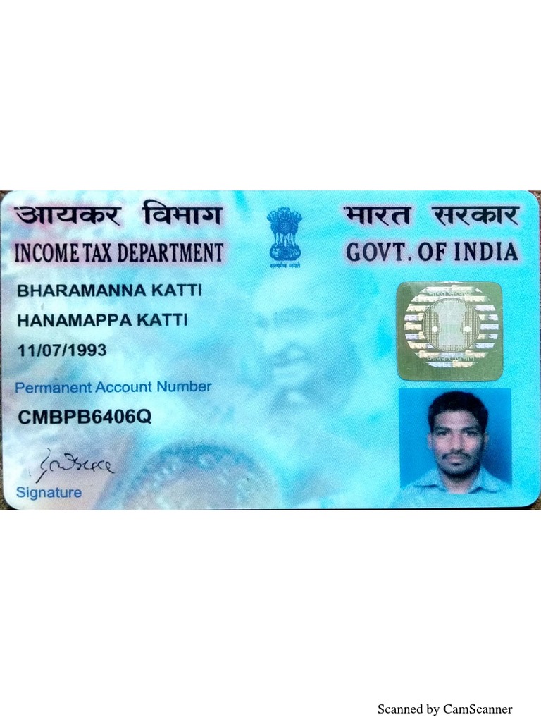 Pan Card - Page 1 | PDF