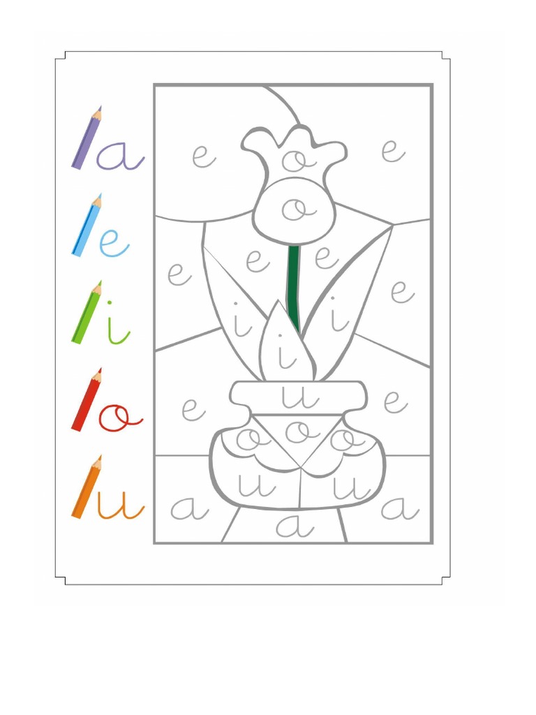 Vocales para Colorear | PDF