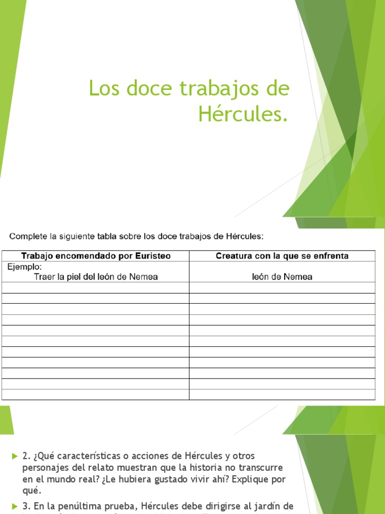 Los Doce Trabajos de Hércules | PDF