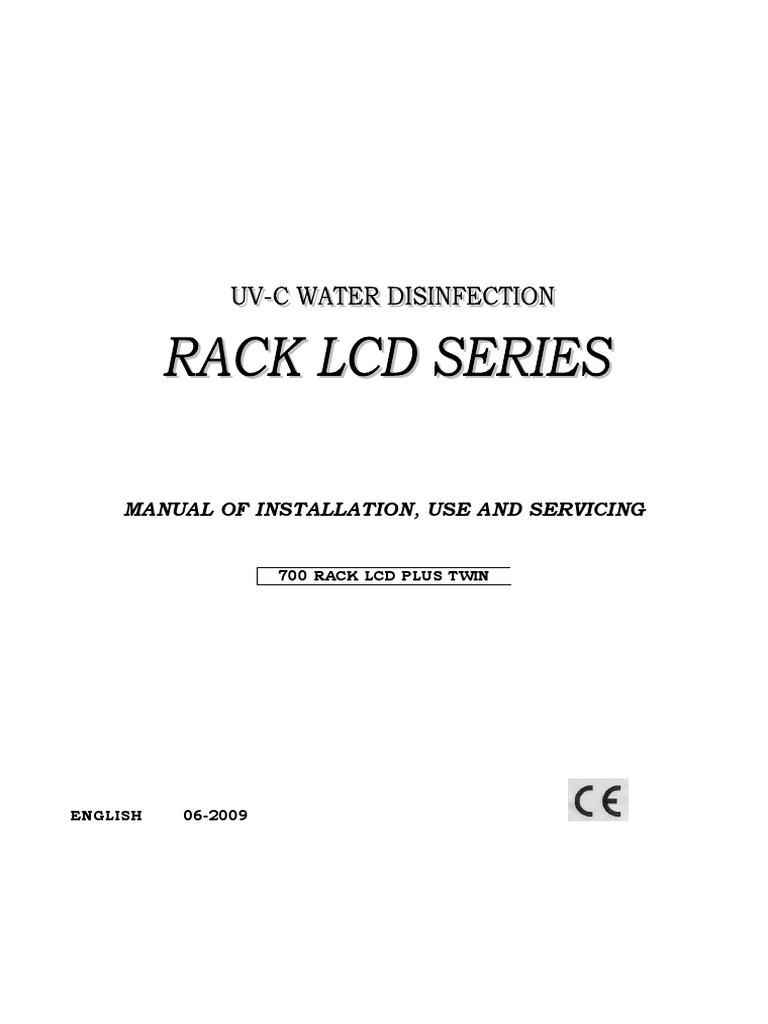 UV 700 Rack - Sterilizer Manual | PDF | Ultraviolet | Electrical Connector
