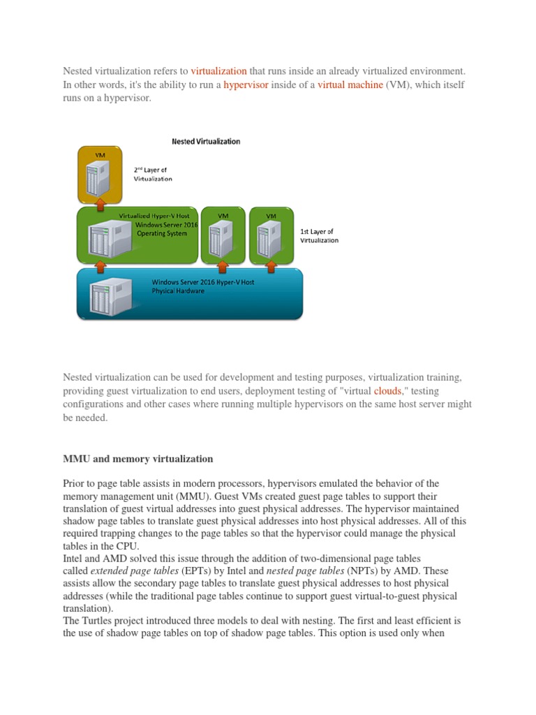 Virtualization Hypervisor Virtual Machine: MMU and Memory Virtualization | PDF | Virtual Machine ...