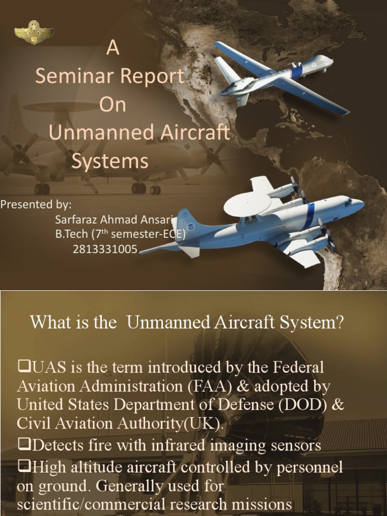 UAS Seminar for ECE Students | PDF | Unmanned Aerial Vehicle | General ...