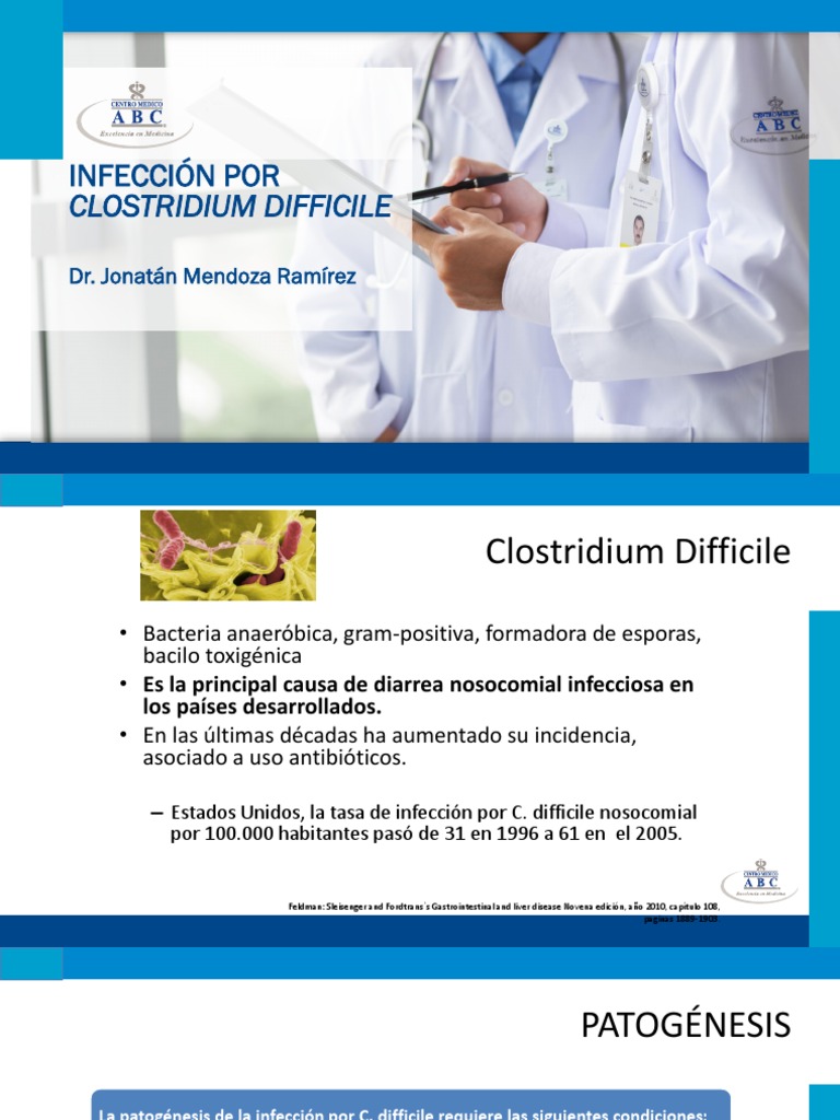 Clostridium Difficile | PDF | Diarrea | Epidemiología