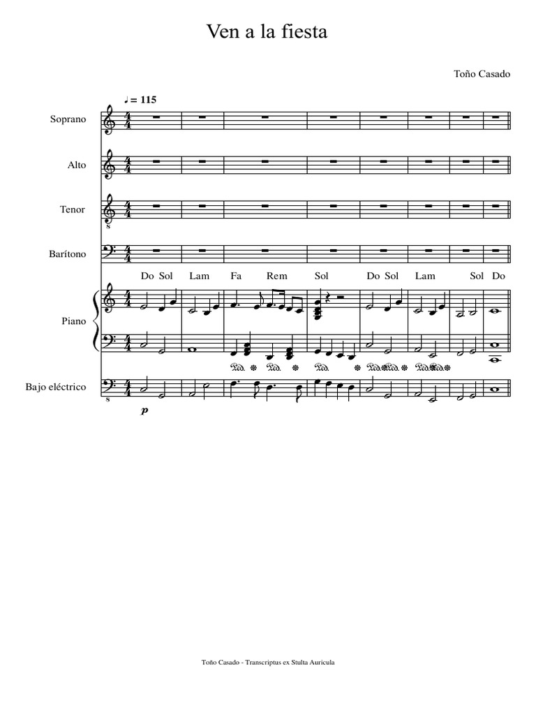 Ven A La Fiesta Dirección | PDF | Música vocal | Ocio