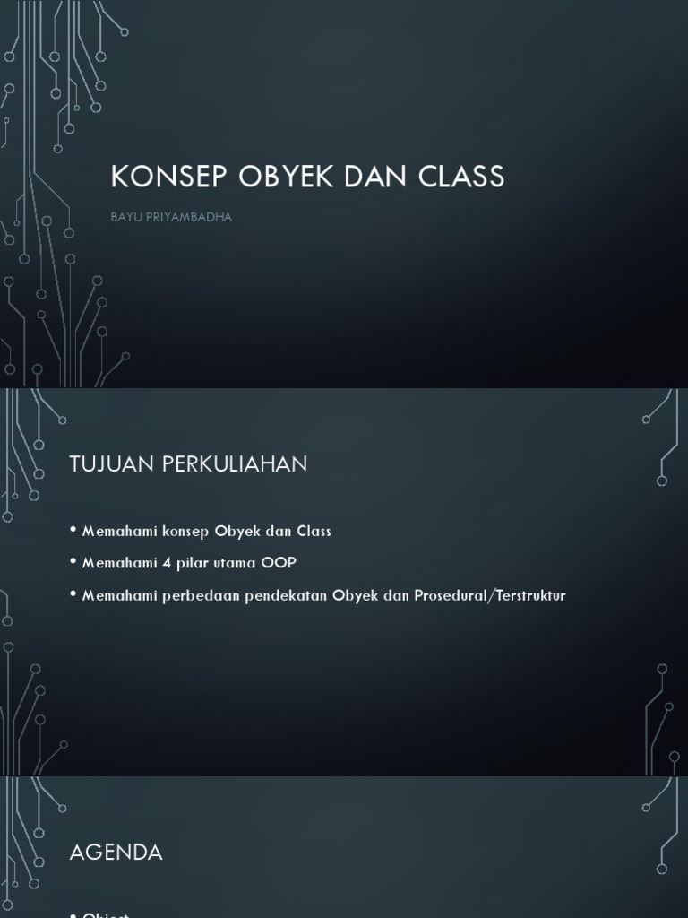 1 - Konsep Obyek Dan Class | Download Free PDF | Object Oriented Programming | Class (Computer ...