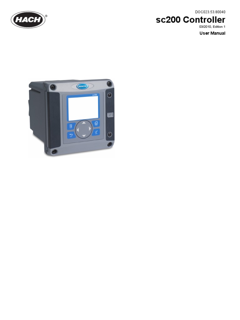 Controlador Hach Sc200 | Electrical Wiring | Relay