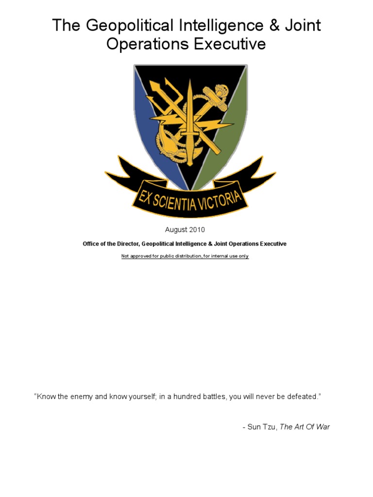 Overview of GIJOE Agency Structure | PDF | Reconnaissance | Signals ...