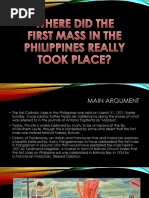 Evidences of The First Mass in The Philippines in Masao, Butuan | PDF ...