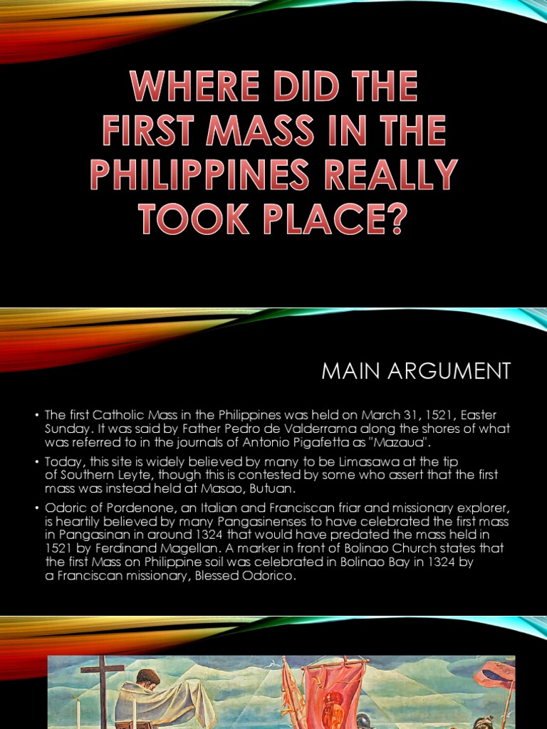 Saan nga ba naganap ang unang Misa sa Pilipinas | Early Modern Period ...