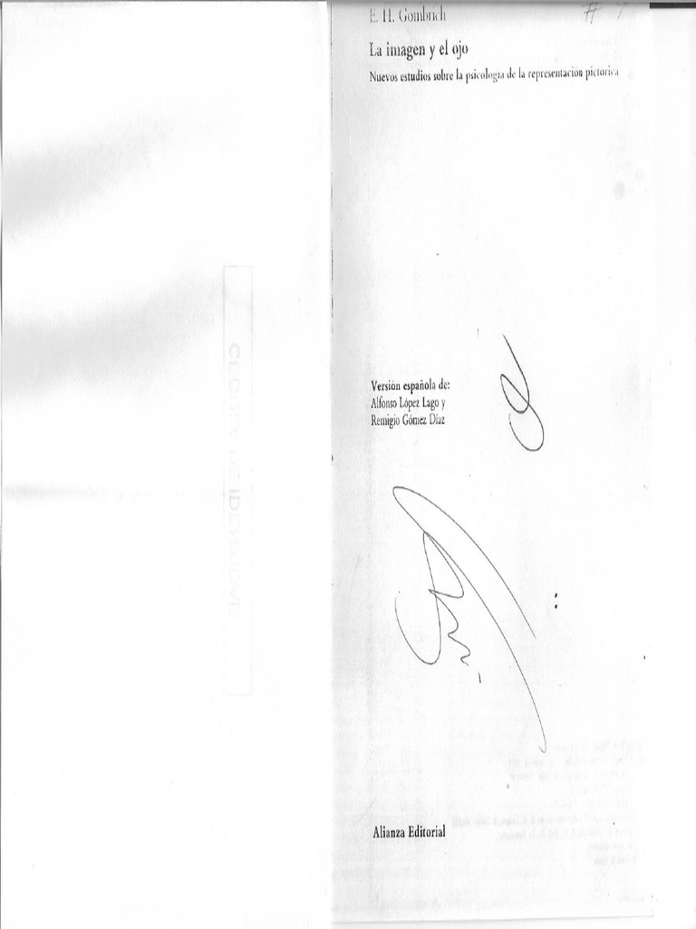 Gombrich La Imagen y El Ojo PDF | PDF