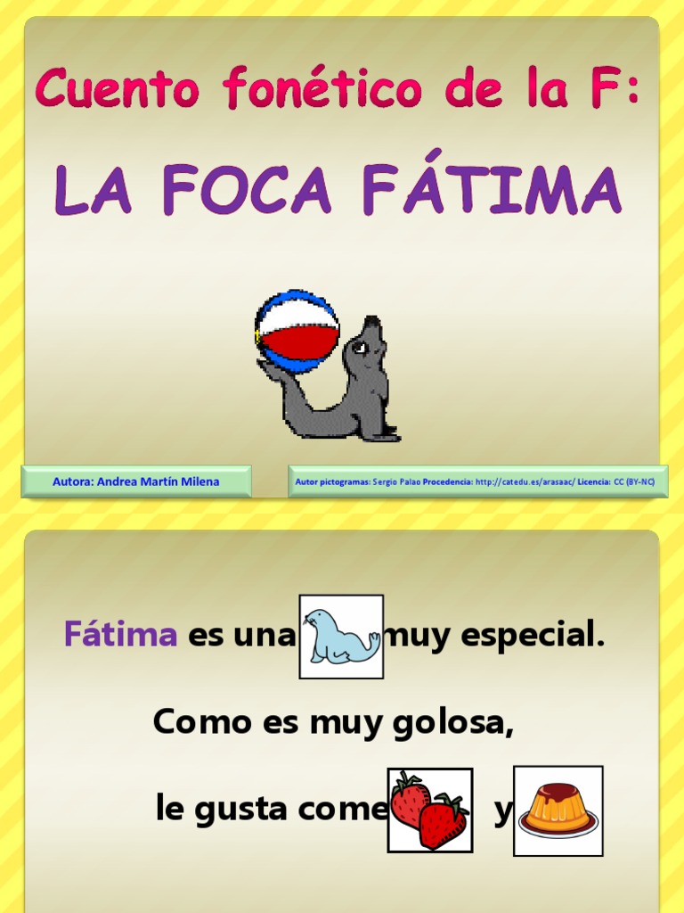Cuento Fonético de La F Con Pictogramas | PDF