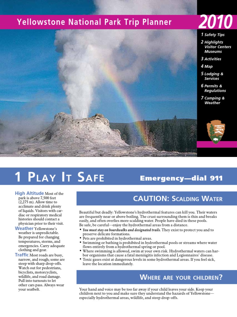 Plan Your Yellowstone National Park Trip with this Safety and Activity ...