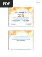 CAP Calibration Verification Guidelines | PDF | Linearity | Calibration