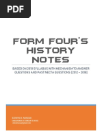 Form 1 History Notes | PDF