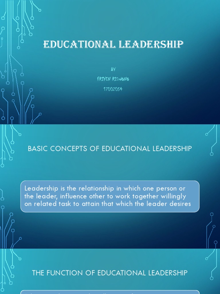 Educational Leadership | PDF | Industrial And Organizational Psychology ...