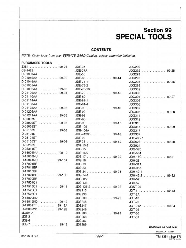 Special Tools for Engine Maintenance | PDF | Transmission (Mechanics ...