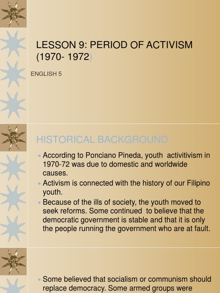 Lesson 9 Period of ACTIVISM | PDF | Nationalism | Activism