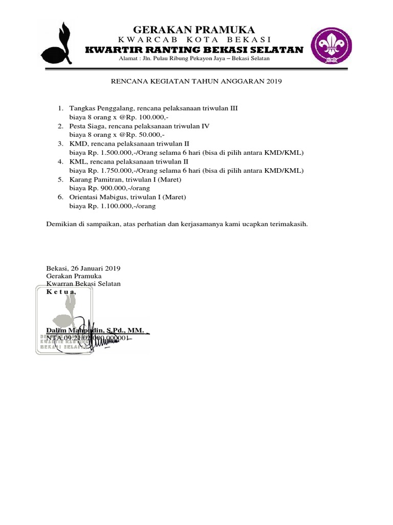 Contoh Rka Kwarran | PDF