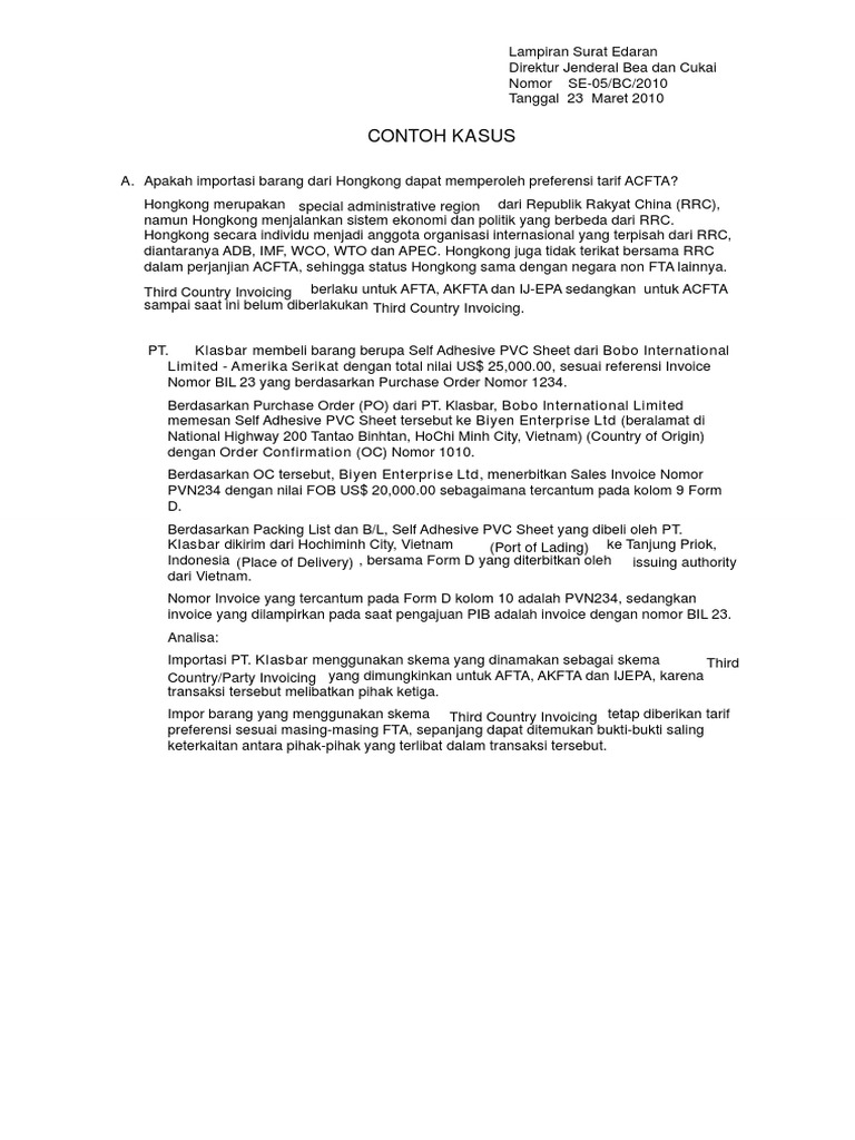 Skema Third Country Invoicing dan Back-to-Back Certificate of Origin ...