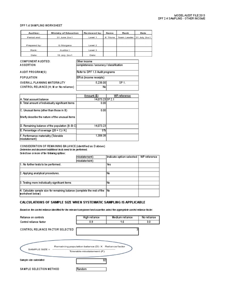 Calculations of Sample Size When Systematic Sampling Is Applicable | Download Free PDF ...