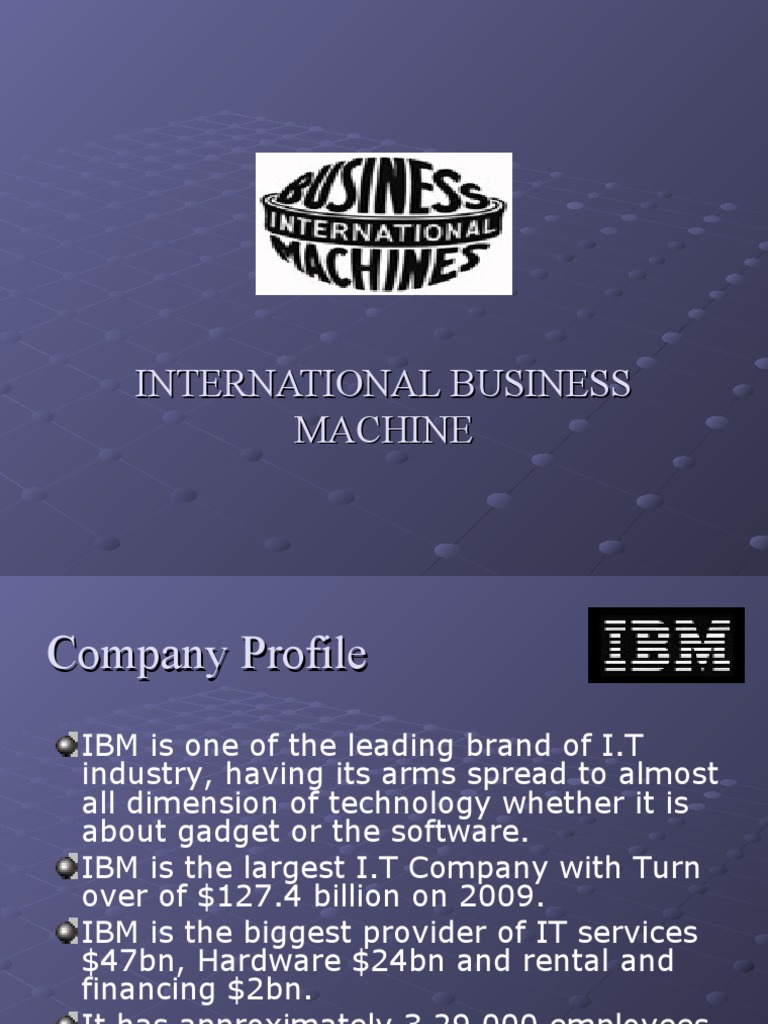 International Business Machine | PDF | Strategic Management | Ibm