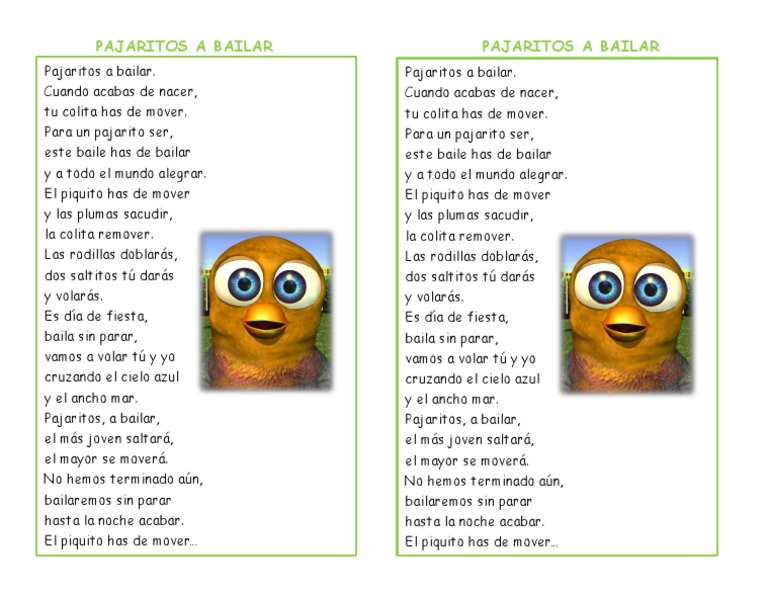 Pajaritos A Bailar Pajaritos A Bailar | PDF