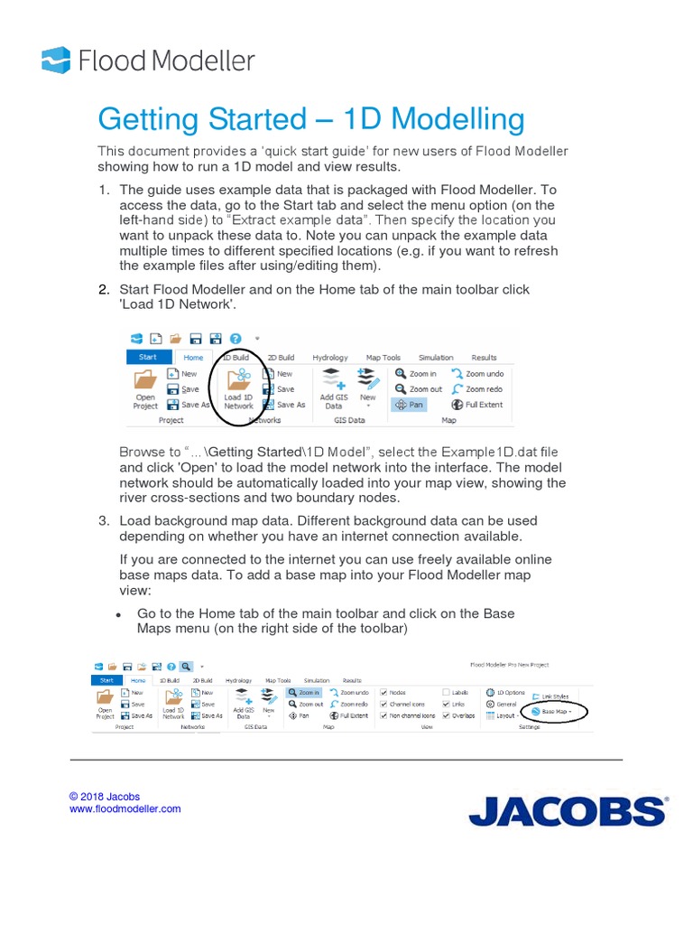 Manual Modelación 1D en Flood Modeller | PDF | Button (Computing ...