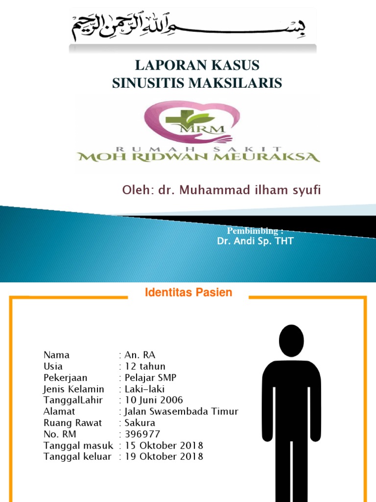 Dokumen - Tips Laporan Kasus Sinusitis Maxilaris | PDF