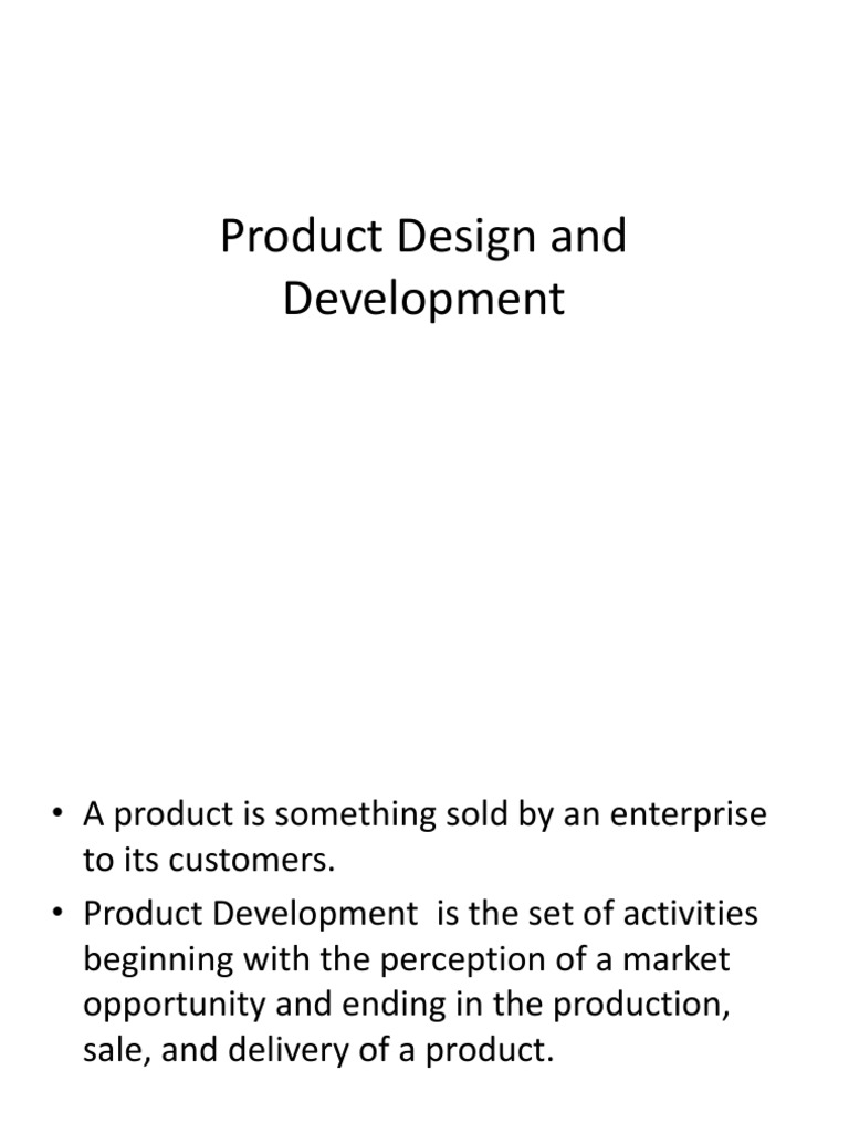 Product Design and Development Insights | PDF | New Product Development ...