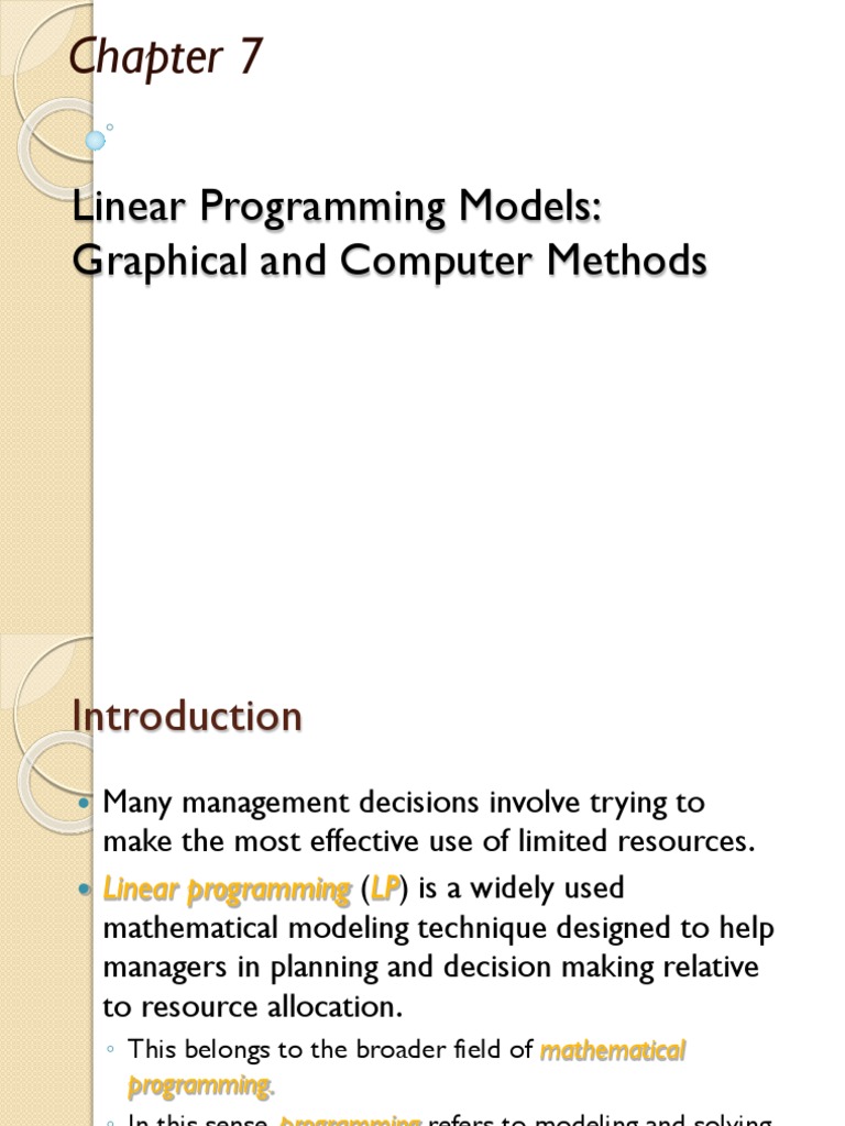 Linear Programming | Download Free PDF | Linear Programming | Sensitivity Analysis