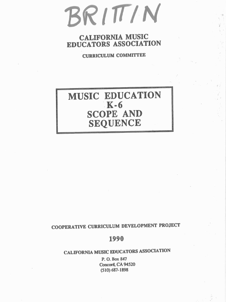 K-6 Scope and Sequence (By Grade) | PDF