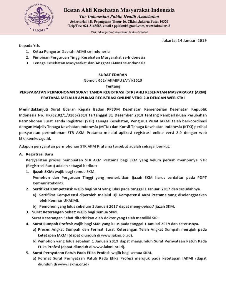 Persyaratan STR Alih Profesi KTKI | PDF | Bisnis