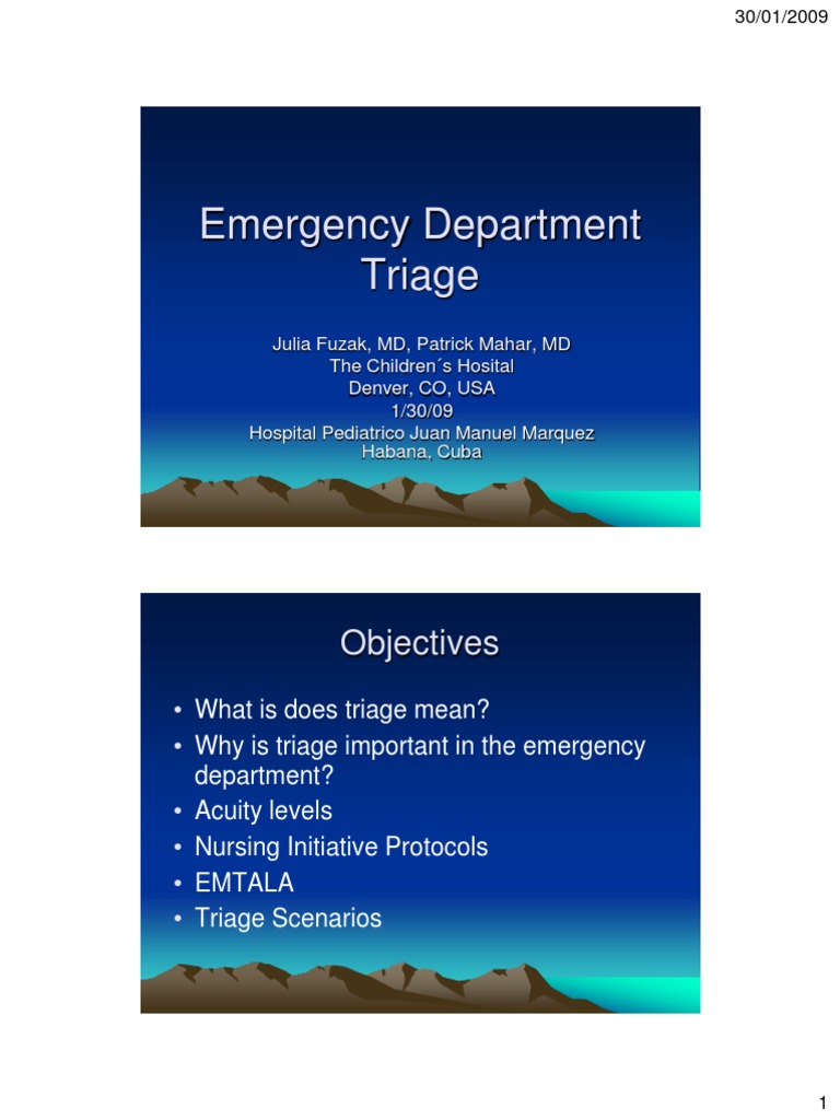 Emergency Department Triage2-2mejor | PDF | Emergency Department ...