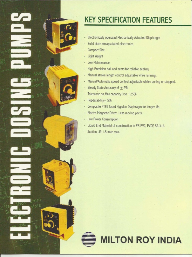 Milton Roy Dosing Pump | PDF