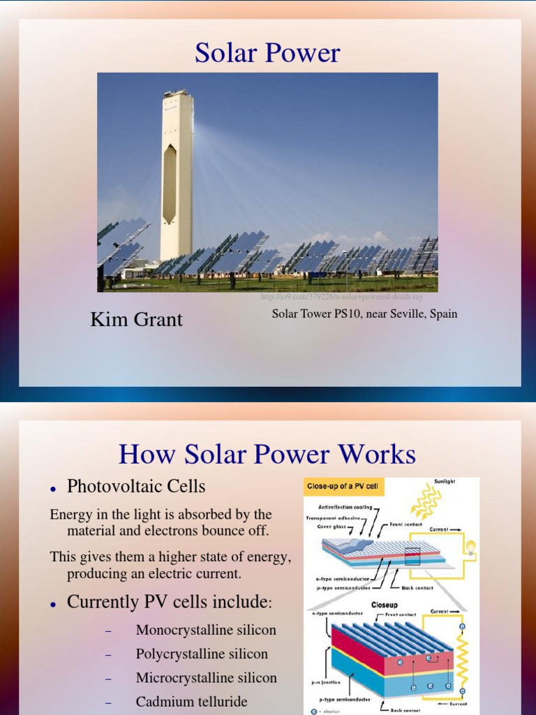 Solar Power | PDF | Solar Power | Photovoltaics