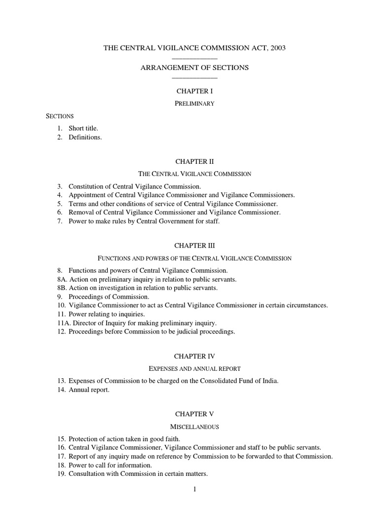 Cvc Act 2013 Pdf Government Of India Criminal Procedure In South Africa