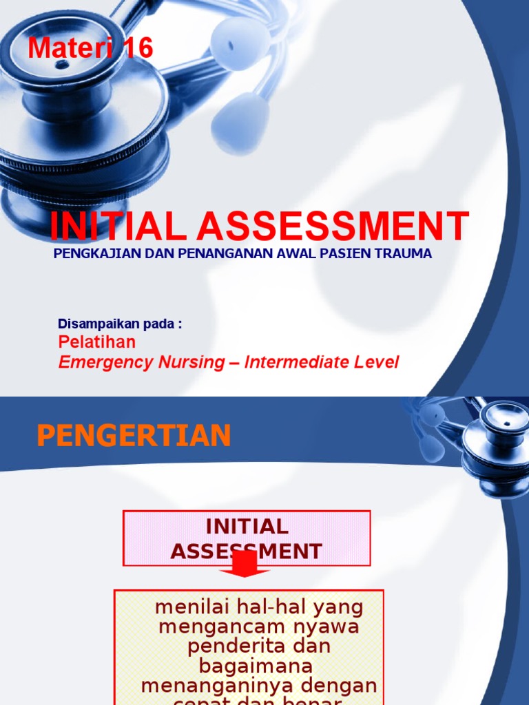 Initial Assessment | PDF