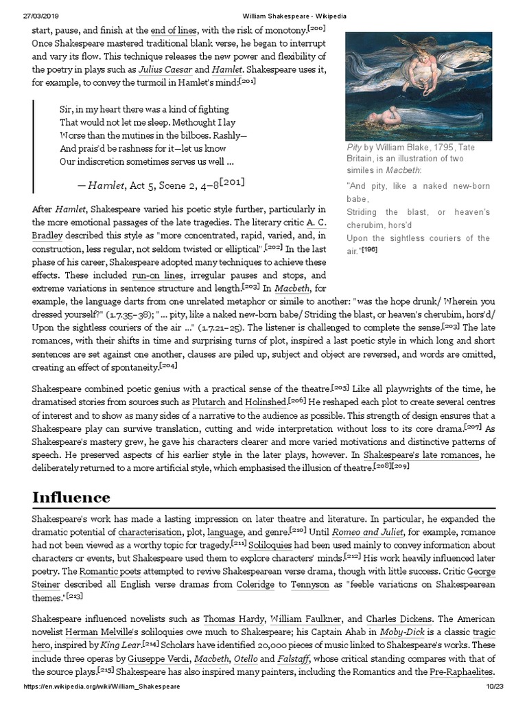 William Shakespeare - Wikipedia | PDF | William Shakespeare | Poetry